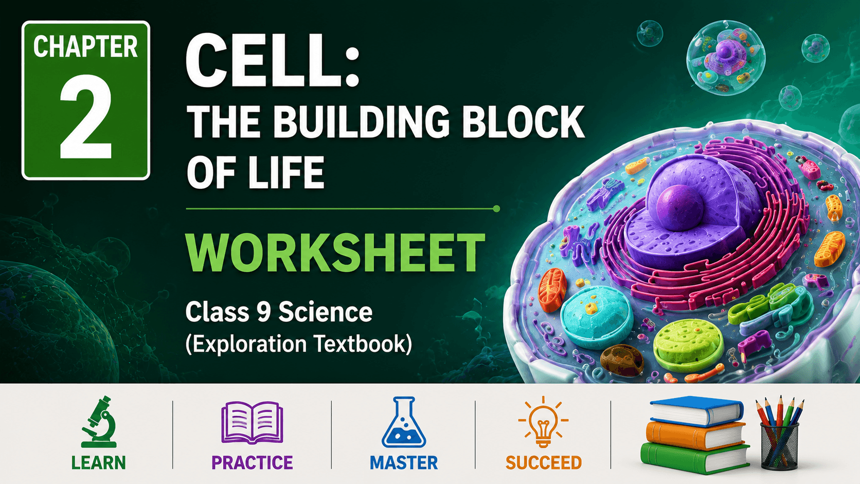 Complete Class 9 Science Chapter 2 Worksheet – Cell: The Building Block ...